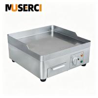 China EG360 Commercial Countertop Electric Griddle 2000W 220‑240V 10mm Thick Plate Non‑magnetic 201 Stainless Steel Manual Control Griddle CE Certified For Snack Restaurant for sale