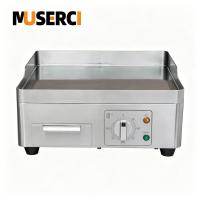 China EG360 Commercial Countertop Electric Griddle 2000W 220‑240V 10mm Thick Plate Non‑magnetic 201 Stainless Steel Manual Control Griddle CE Certified For Snack Restaurant for sale