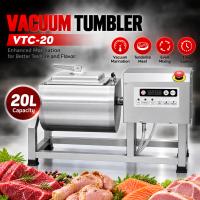 China 20L Stainless Steel Vacuum Meat Marinator CE Approved Countertop Meat Curing Tumbler for Restaurant Chain Tenderizing and Flavor Improving Processing for sale