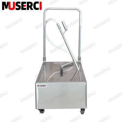 China Commercial Portable Fryer Oil Filtration System 48L Capacity 220V 550W for Restaurant Kitchen Cooking Oil Purification for sale