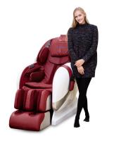 China 3D 135CM SL Genuine Leather Heated Massage Recliner 25min HD812 for sale