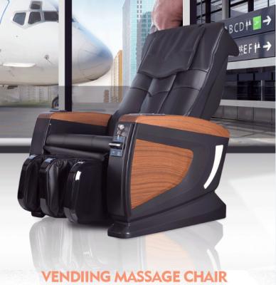 China 4d Manipulator Vending Massage Chairs EMS Bluetooth Hifi Black Massage Recliner Chair ODM for sale