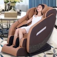 China 4D Real Relax Full Body Massage Chairs  Woven SAA Recliner ROHS With Straight Rail for sale