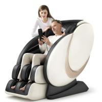 China Full Zero Gravity Heated Massage Chair Recliner 8D CB  PU ABS for sale