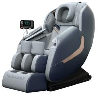China Leather Heated Back And Seat Massager 4d  Electric Massage Chair Zero Gravity Recliner Shiatsu Back Heating Massager for sale