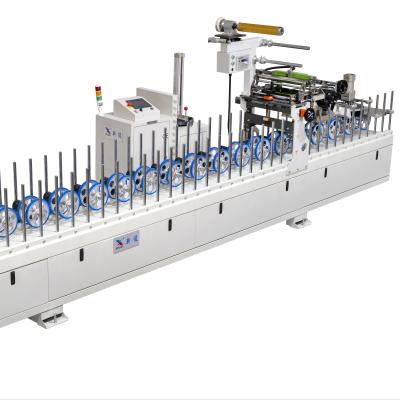 China Wood Veneer And Decorative Paint Paper PUR Glue Profile Wrapping Machine for sale