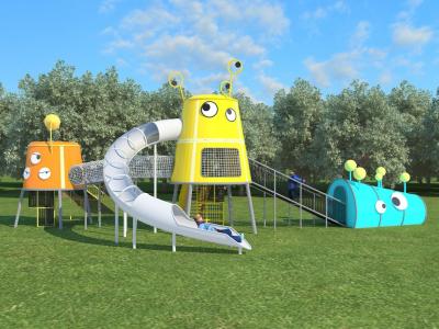 China Cute 300kg Playground Slide Children'S Outdoor Amusement Park for sale