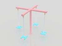 China Nylon Pvc Inclusive Swing 300cm Outdoor Childrens Garden Swing Seat for sale