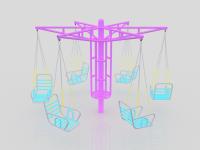 China Outdoor Inclusive Swing Wood Children Playground Equipment 500kg Children Swing Chair for sale