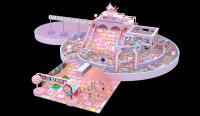China Candy Theme Wallpaper Indoor Children Play Ground Kids Children Playground Indoor Zone Equipment for sale