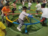 China Outdoor Gymnastic Equipment Kids Amusement Rides Rocking Horse 4/6/8/10 Seats Carousel Horse for sale