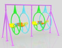 China Children Swing Rides Interactive Playground Equipment Inclusive Design With 24/7 Customer Support And Technical Assistance for sale