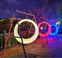 China Eye-Catching Reclining Swing Chair Vibrant Customizable Steel And Plastic Build for sale