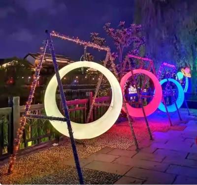 China Eye-Catching Reclining Swing Chair Vibrant Customizable Steel And Plastic Build for sale