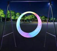 China Steel And Plastic Moon Luminous Swing The Best Addition To Your Swing Collection for sale