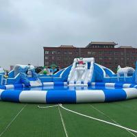 China 20m Diameter Inflatable Water Slide with 1100KG Weight for 4-8 Age Range for sale