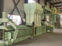 China Fully automatic waste paper baler horizontal recycling baler bottle waste packing baler for sale