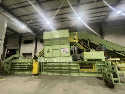 China Horizontal hydraulic baler plastic bag baler equipment waste paper baler machine for sale