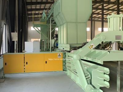 China Carton Box Baler Machine Plastic Bottle Baler Machine Fully Automatic Hydraulic Baler For Waste Paper for sale