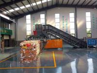 China Automatic waste plastic packaging paper board Carton box compress baling machine baler for sale
