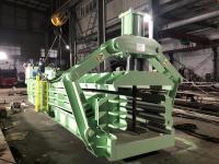 China Scrap bumper Tail bumper baler machine  Semi-automatic horizontal hydraulic baler for sale