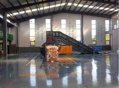China Compression and packaging of waste paper baler  waste books plastic film full automatic baler machine for sale