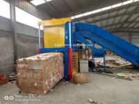 China Manufacturer semi-automatic waste paper baling machine plastics cotton wool velvet waste cardboard baler for sale