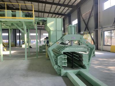 China Automatic  scrap paper baler cardboard baling press machine carton box baler in stock for sale