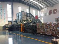 China Horizontal baler for scrap  cardboard press machine hydraulic press packing of waste paper scrap hardboard for sale