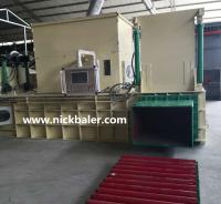 China Baling press for wood shaving straw rice husk compactor in PLC control system for sale