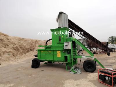 China hydraulic baling press of paper powder mill rice husk baler sugarcane press machine for sale