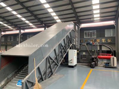China hydraulic baler waste paper compactor horizontal scrap cardboard baling machine with best price for sale