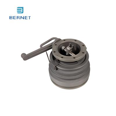 China Oil Tanker Bottom Loading Aluminum Alloy Adaptor Valve with Durable Structure Shut Valve for sale