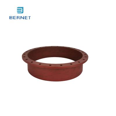 China Bernet 16inch Large Diameter Iron Steel Red Flange for Manhole Cover of Tanker for sale