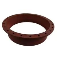 China Bernet 16inch Large Diameter Iron Steel Red Flange for Manhole Cover of Tanker for sale