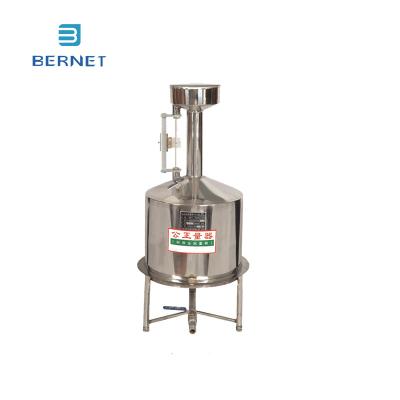 China 20L Stainless Steel Industrial Liquid Measuring Tank with Base Measuring Can for Gas Station for sale