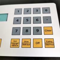 China Bernet Brand 17-Keys Waterproof Membrane Control Button Electric Power Keypad for Fuel Dispensers for sale