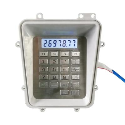 China Bernet 22 Keys Smart Stainless Steel Vertical Keyboard for Fuel Dispenser for sale