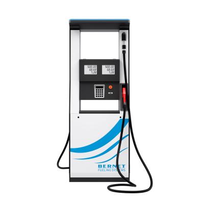 China Bernet High Flow Rate Efficient Double Nozzle Fuel Dispenser with Breakaway Valve for sale