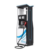 China Bernet High Flow Rate Efficient Double Nozzle Fuel Dispenser with Breakaway Valve for sale