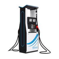 China Bernet High Flow Rate Efficient Double Nozzle Fuel Dispenser with Breakaway Valve for sale