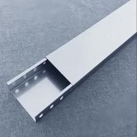 China Good Fire Resistance 4 Inches Solid Cable Tray With Cover For Wireway System for sale
