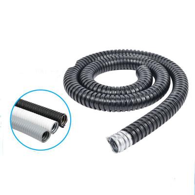 China Electric Cable Wire Protection Flexible Metal Conduit With Activity Bending 10°-30° And Flange Connection for sale