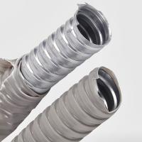 China Abrasion Resistant Pvc Coated Metal Conduit Chemical Resistant Construction Corrugated PVC Hose for sale