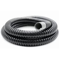 China 150PSI Pressure Rating PVC Coated Flexible Hose for Black Air Chemical Transfer and Cable Protection for sale