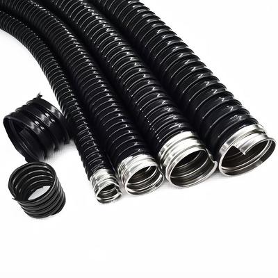 China Flexible And Durable Coated Pvc Corrugated Flexible Pipe 50 Feet Length For Industrial for sale