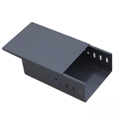 China C Shaped Solid Bottom Type Cable Tray 50mm-1000mm Hdg Cable Tray for sale