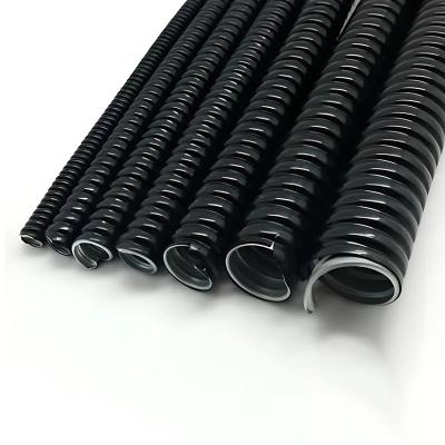 China Outdoor Corrugated Flexible Hose Metal Conduit Plastic Coated With Excellent Durability for sale