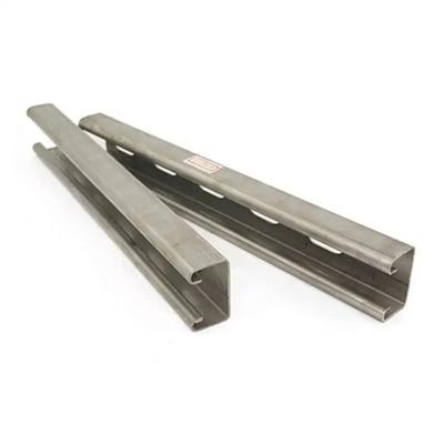 China 80-300mm Height Slotted Steel C Channel For Durable Construction 20mm Curl Width Excellent Corrosion Resistance for sale