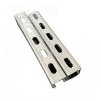 China C Shaped Heavy Duty And Industrial Galvanized Steel Strut Channel Curl Width 20mm Thickness 2.5 6.5mm for sale